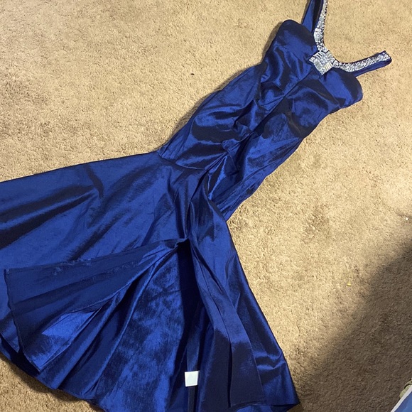 Jump | Dresses | Jump Apparel Dark Blue Prom Dress Mermaid Sz 3 4 ...